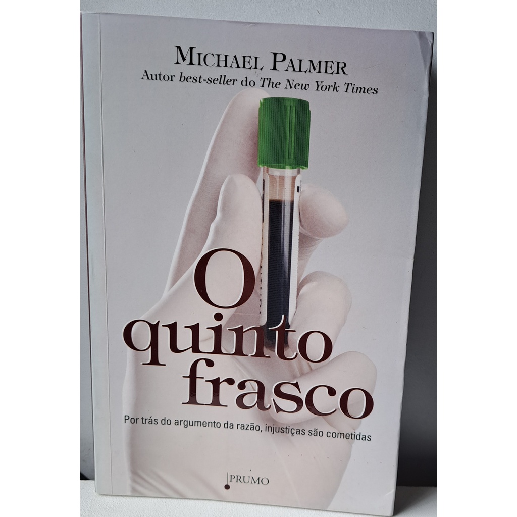 Livro O Quinto Frasco, Michael Palmer, 455 páginas. | Shopee Brasil