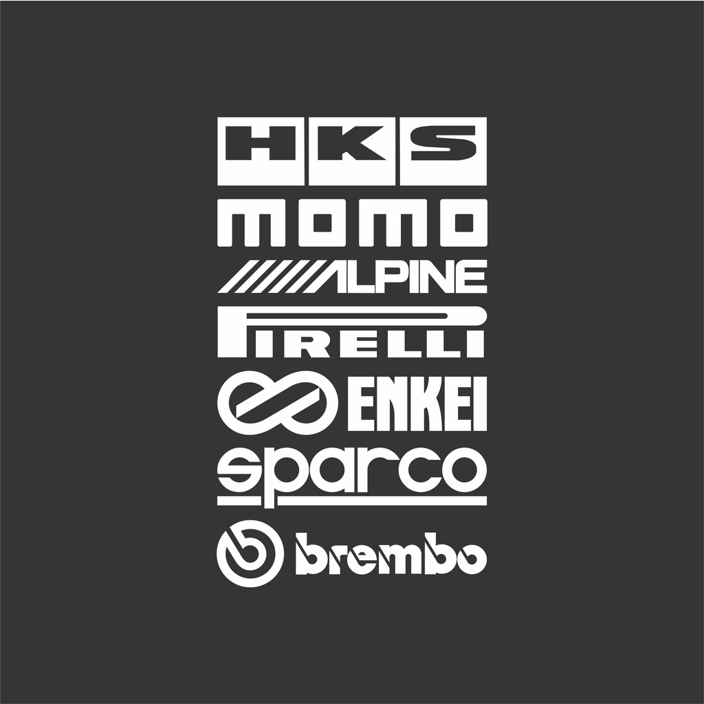 Adesivos Carro Tuning Marcas Corrida Rebaixados Tunados | Shopee Brasil