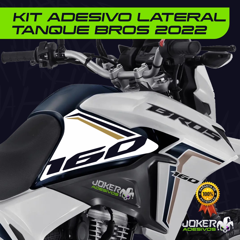 Adesivo lateral tanque bros 160 2022 | Shopee Brasil