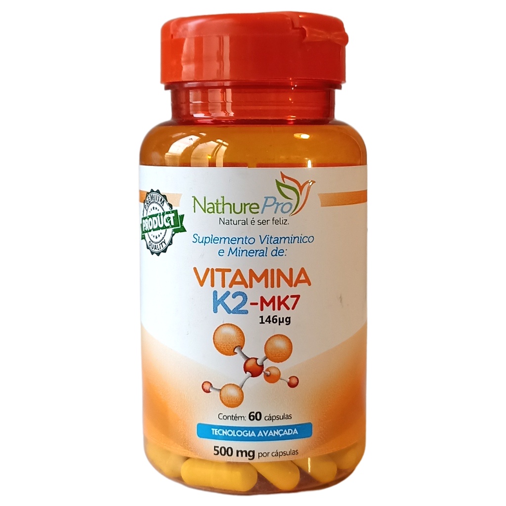 Vitamina K2-MK7 60 Cápsulas 500mg - PRONTA ENTREGA!! | Shopee Brasil