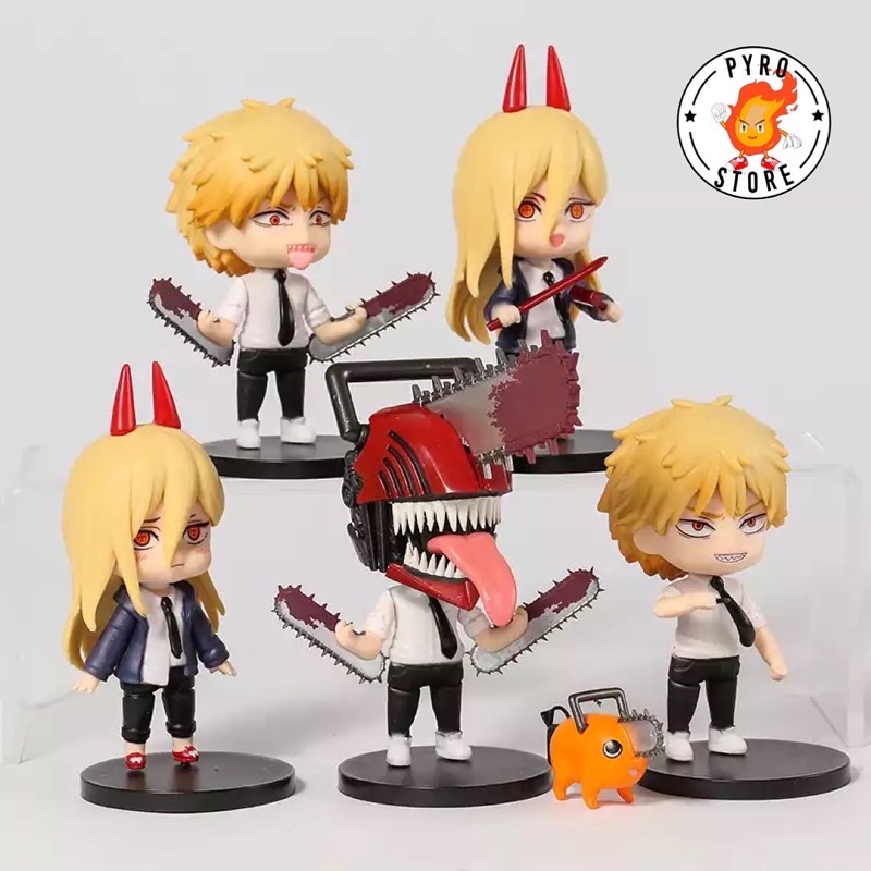 Chainsaw man - figures (Denji, Ponchita, Power) | Shopee Brasil