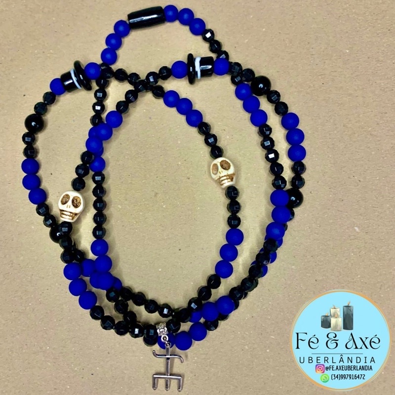 Guia Exu Veludo / Exu Caveira / Umbanda Candomblé | Shopee Brasil