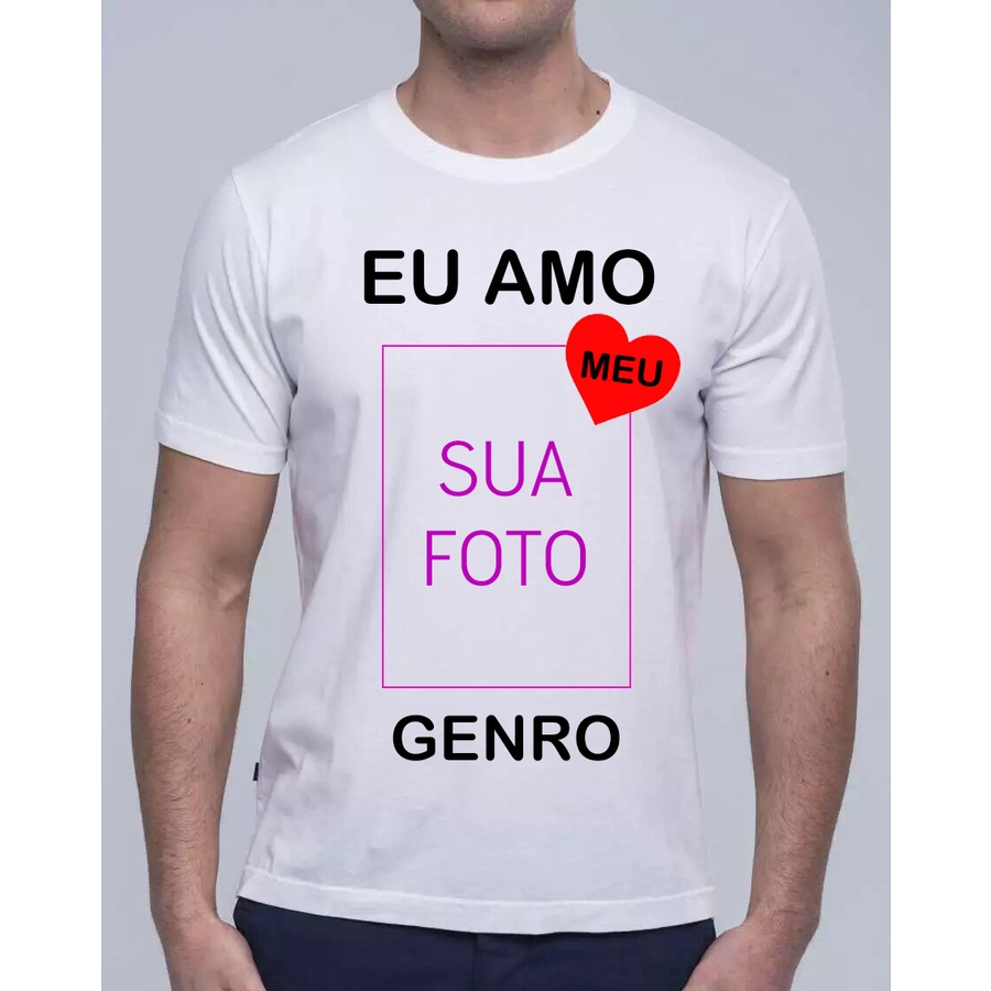 Camiseta Personalizada EU AMO MEU GENRO | Shopee Brasil