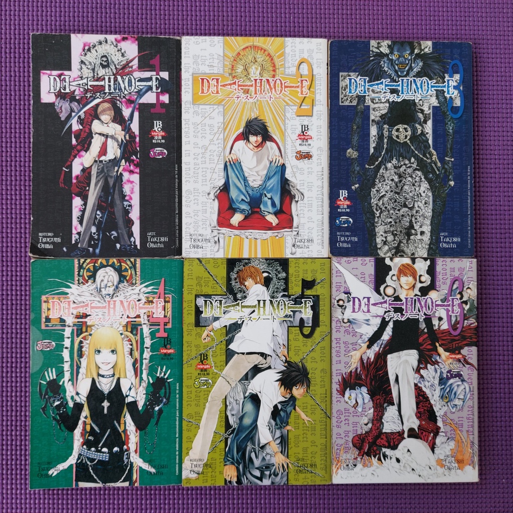 DEATH NOTE N°: 01 ao 12 MANGÁ PT BR JBC 1a SÉRIE | Shopee Brasil
