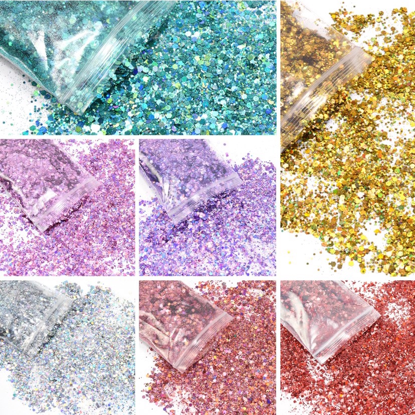 Kit Glitter Flocado 10g Arco-Iris | Shopee Brasil