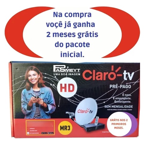 Receptor Claro Digital E Hd Pré-pago | Shopee Brasil