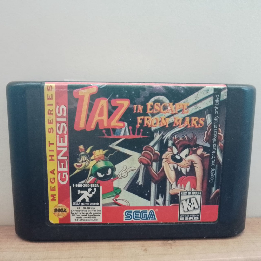 Jogo Taz in Escape from Mars Sega Mega Drive Genesis Original | Shopee ...