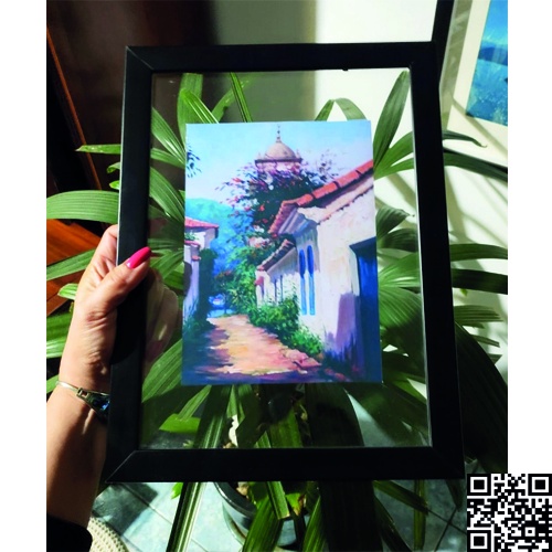 Moldura Quadro 36x46cm em Madeira Lisa Laqueada - Tipo Sanduiche 2 vidros Foto Poster Cerificado ...