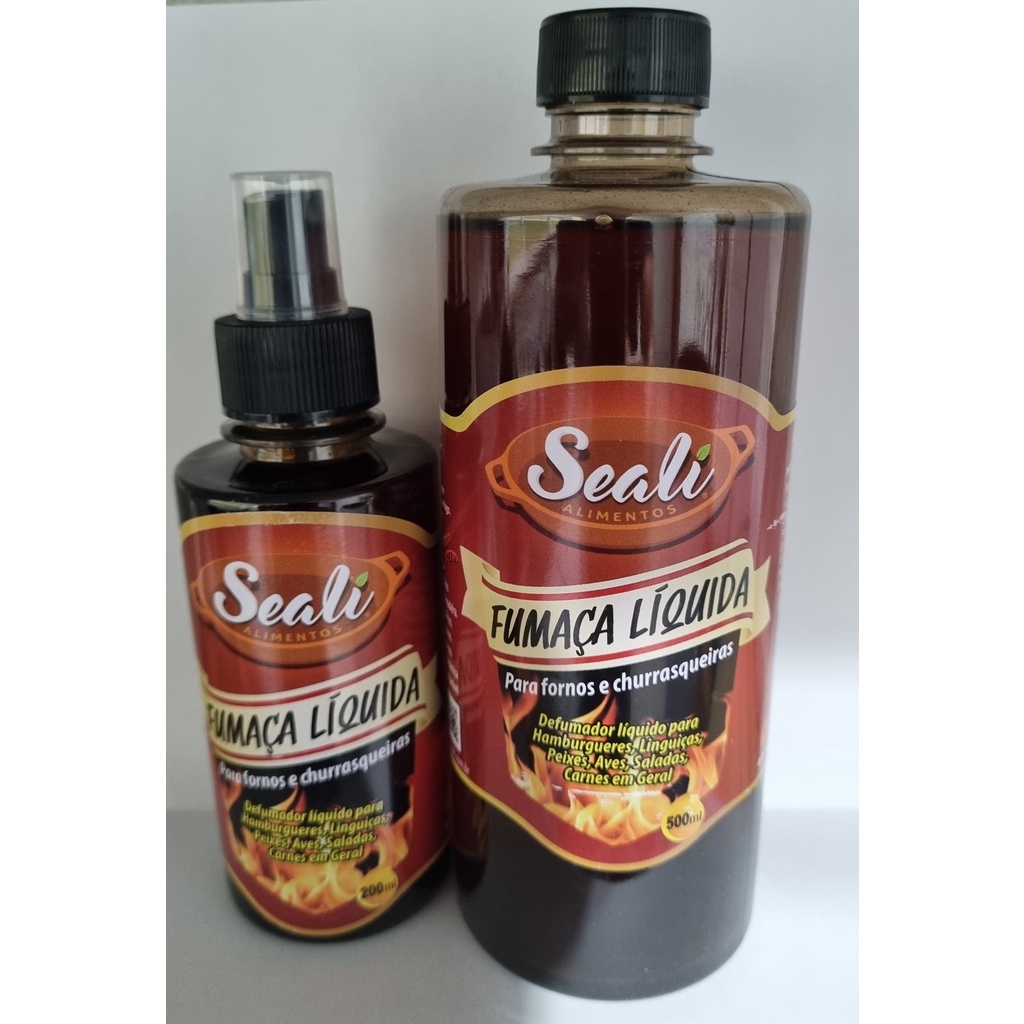 Fumaça Líquida Seali Alimentos 200ml e 500ml sabor defumado ...