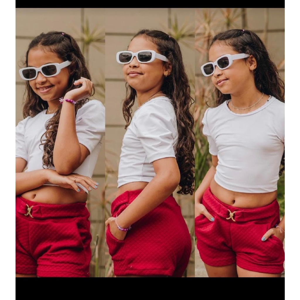 Menina conjunto infantil juvenil modelos variados envio imediato ...