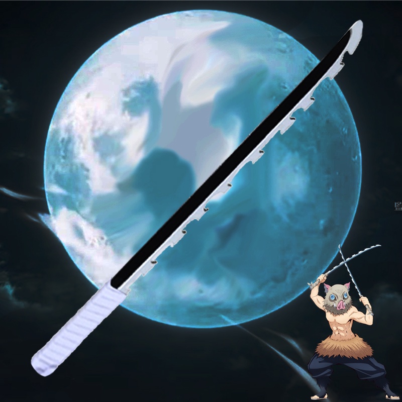 Espada / Nichirin Demon Slayer / Kimetsu no Yaiba Inosuke em Madeira ...