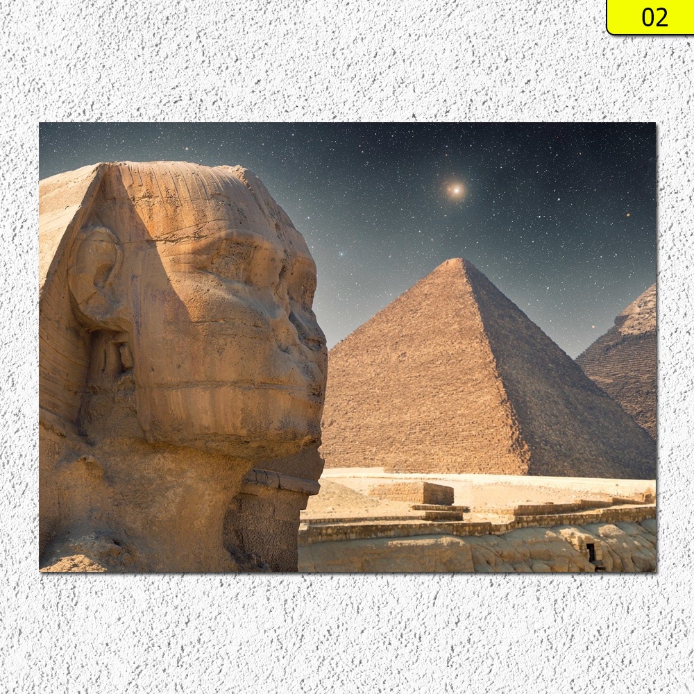 Placa Decorativa Quadro Egito Pirâmide - Tamanho 20x28cm Já Acompanha ...