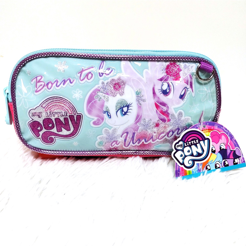 Estojo My Little Pony ORIGINAL Hasbro Unicórnio 1 Zíper Bolsinha Porta ...
