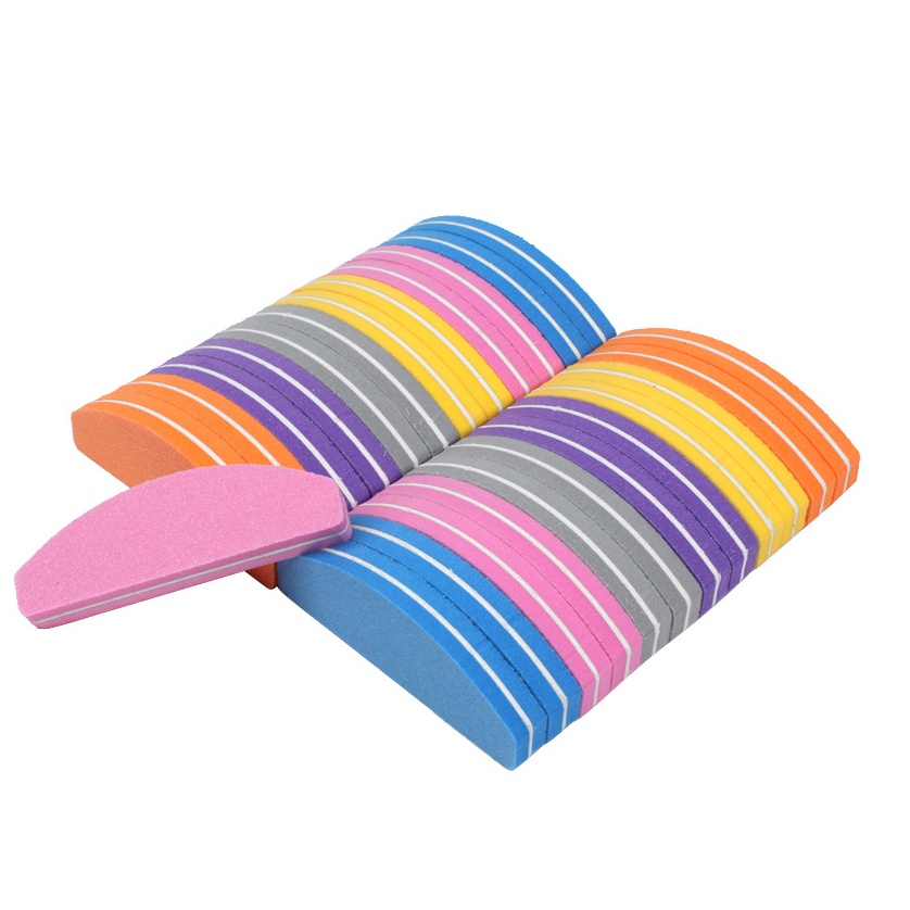 Mini Lixa Buffer Bomerangue 100/180 Unhas Gel Acrigel FIbra Porcelana ...