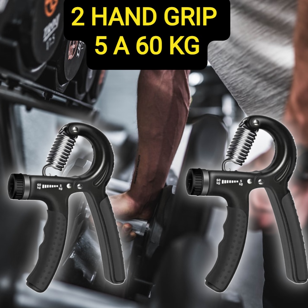 2 Hand Grip Flexor De Punho e Mãos Fitness Musculação 5kg a 60kg ...