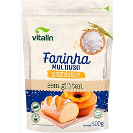 Farinha Multiuso Sem Glúten Vitalin 500g | Shopee Brasil