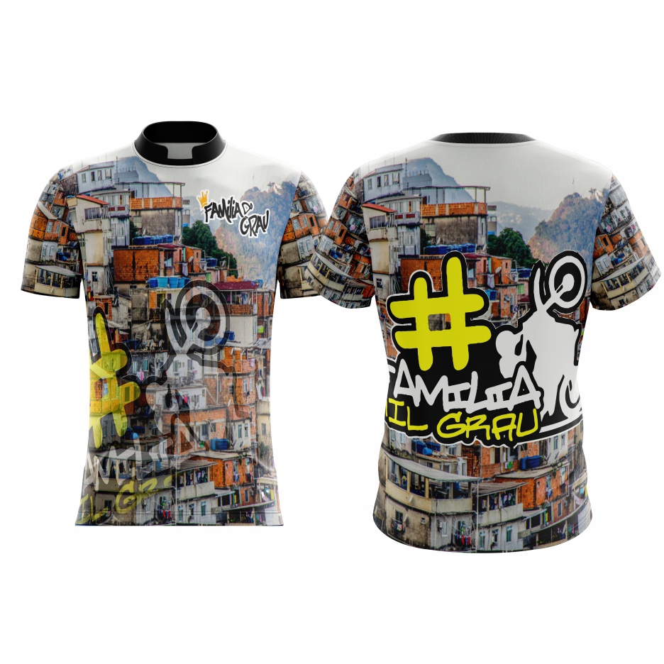CAMISA DE FAVELA FAMILIA MIL GRAU 89 | Shopee Brasil