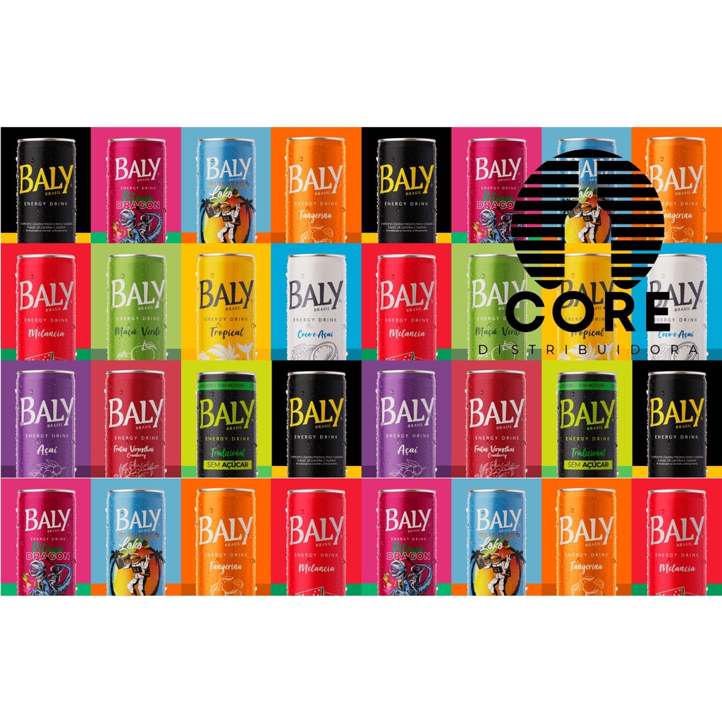 Energético Baly Sabores 250ml Lata Energy Drink (Unidade) | Shopee Brasil