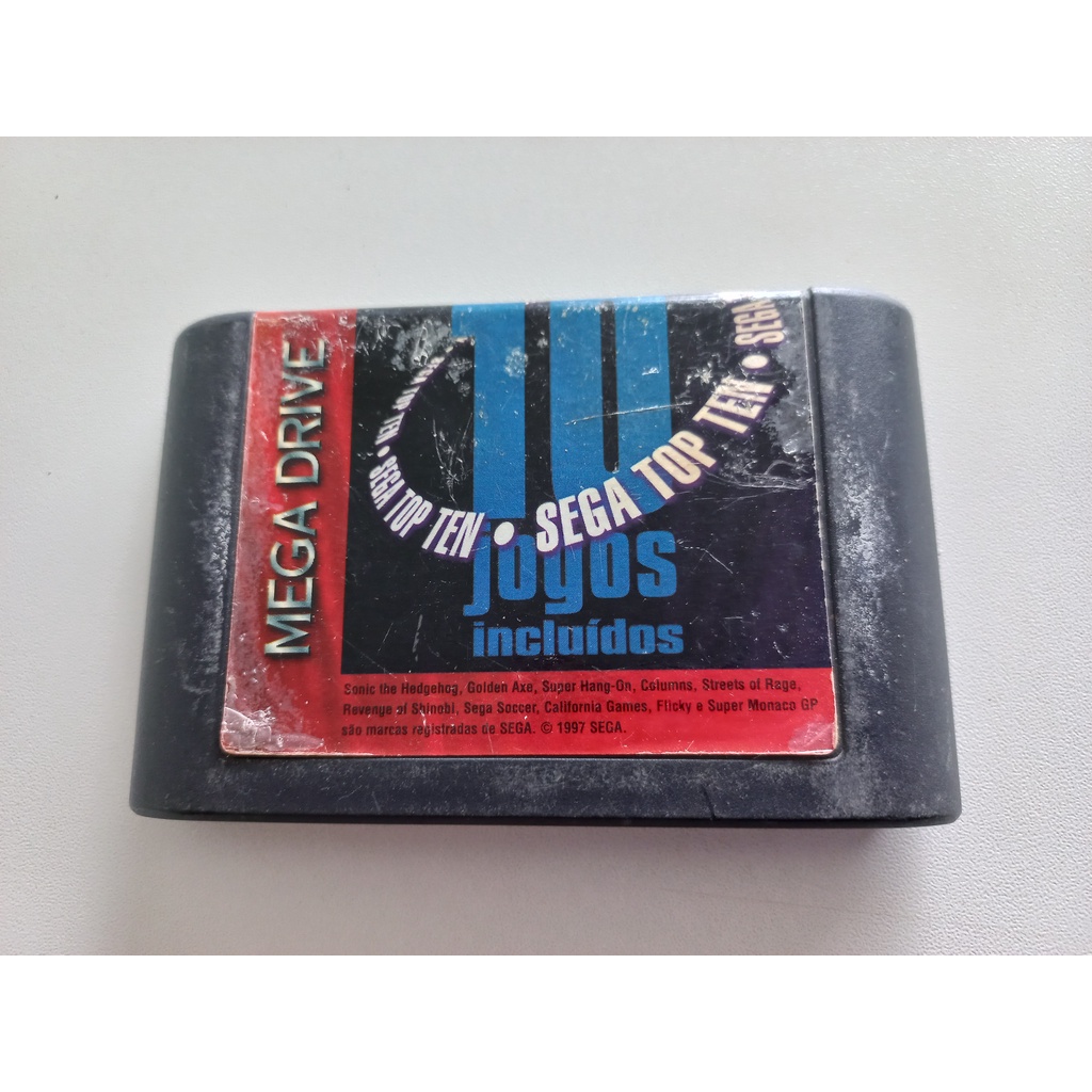 Cartucho Top Ten 10 Mega Drive Orig #2961 | Shopee Brasil