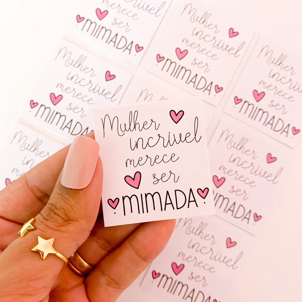 100 Mini cartão Frases motivacionais para Mulheres - mimo para cliente | Shopee Brasil