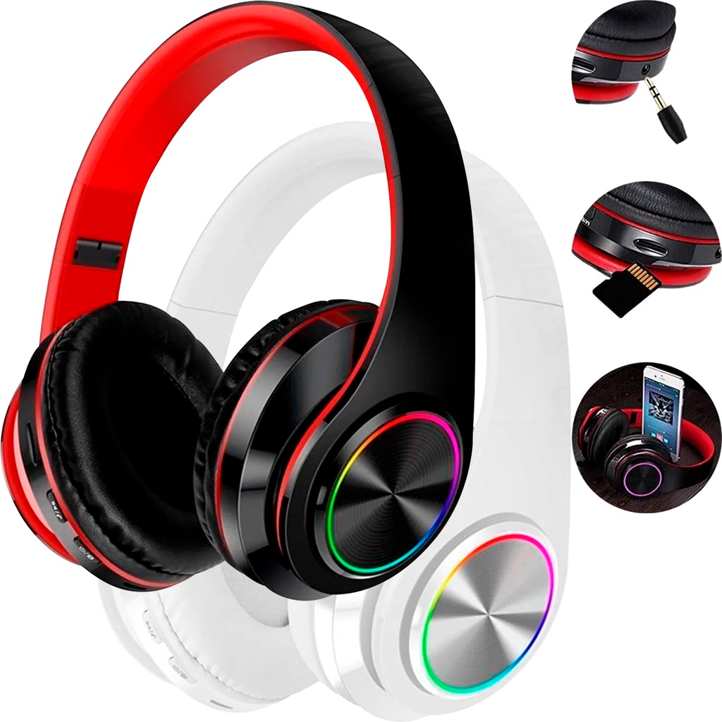 Fone de Ouvido Bluetooth Sem Fio Microfone Som Headset Headphone ...