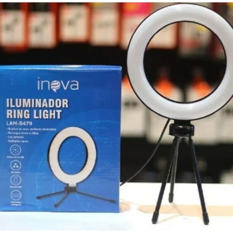 Iluminador Ring Light Inova Lam-8479 | Shopee Brasil