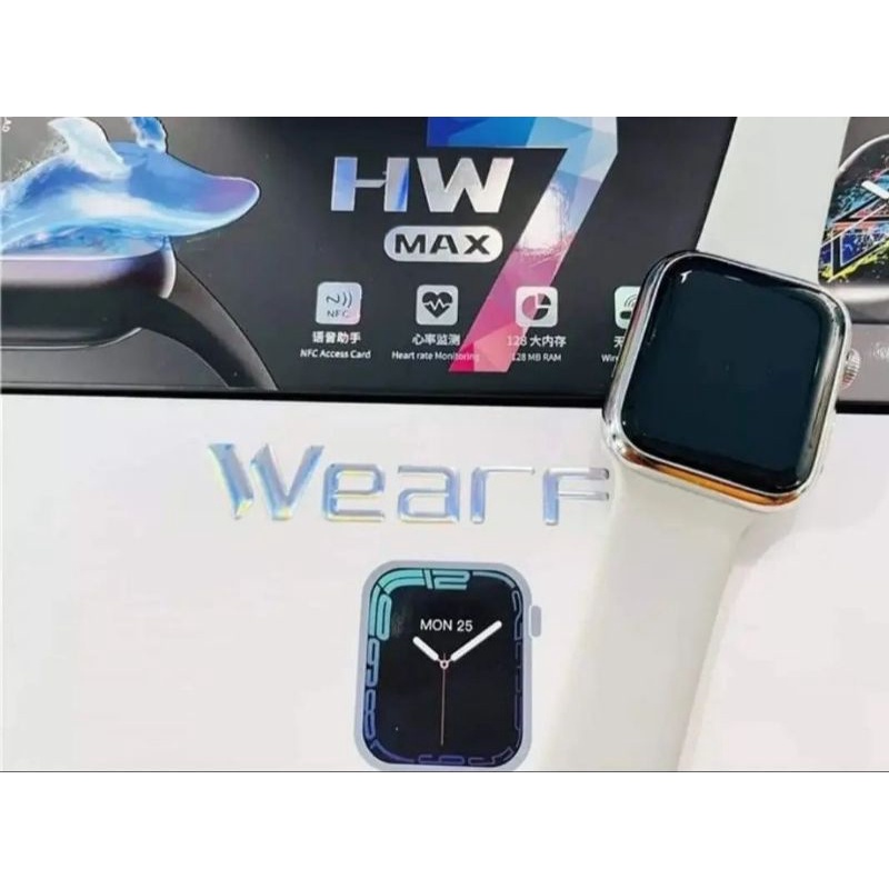 Smartwatch HW7 MAX Prata - Envio do Brasil | Shopee Brasil
