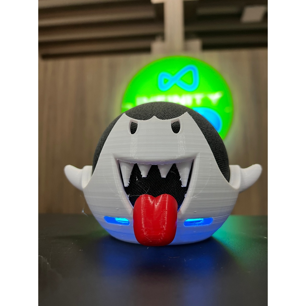 Suporte para Alexa Echo Dot 4 / Echo Dot 3 - BOO - SUPER MARIO | Shopee ...