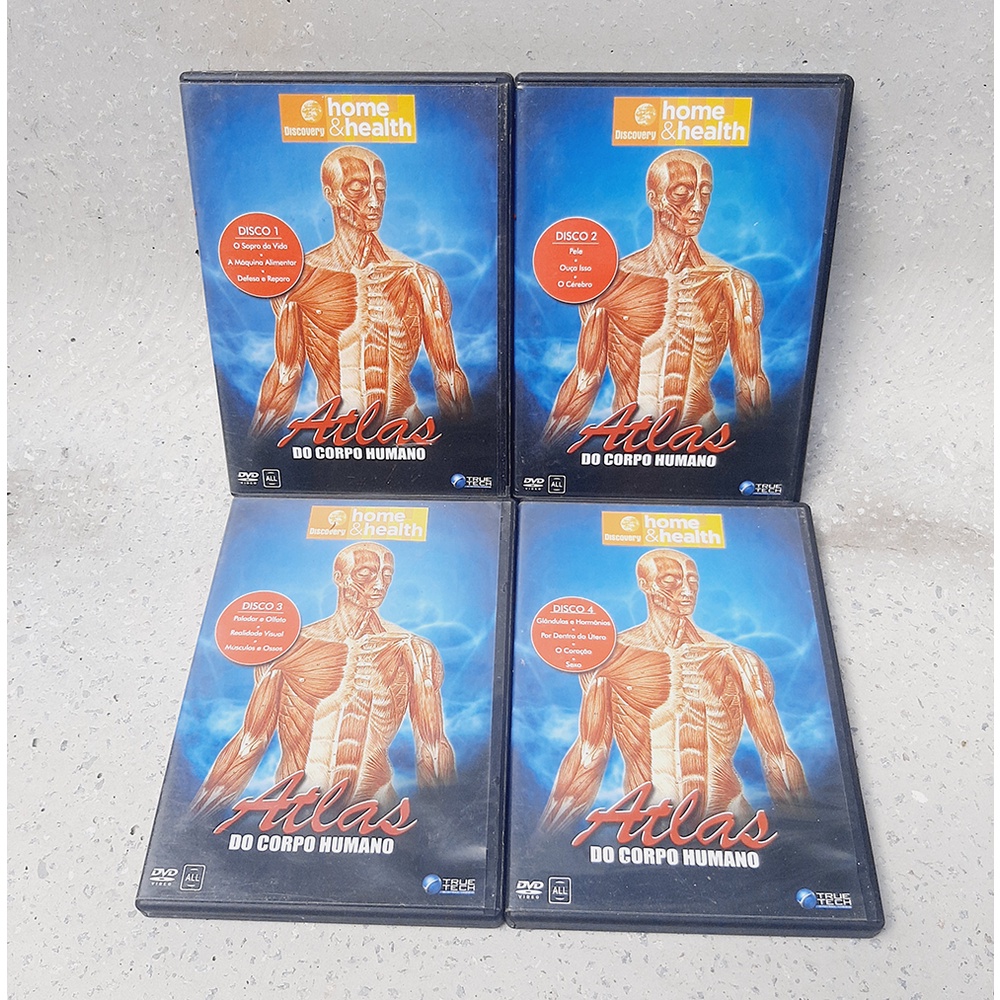 Box DVD Atlas do corpo humano - Anatomia humana - Estudo da Medicina ...