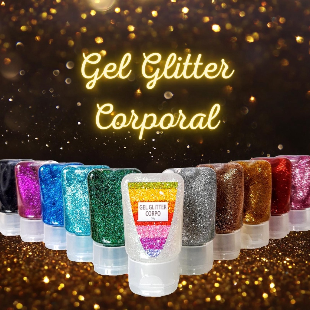 Gel Glitter Corporal Carnaval | Shopee Brasil