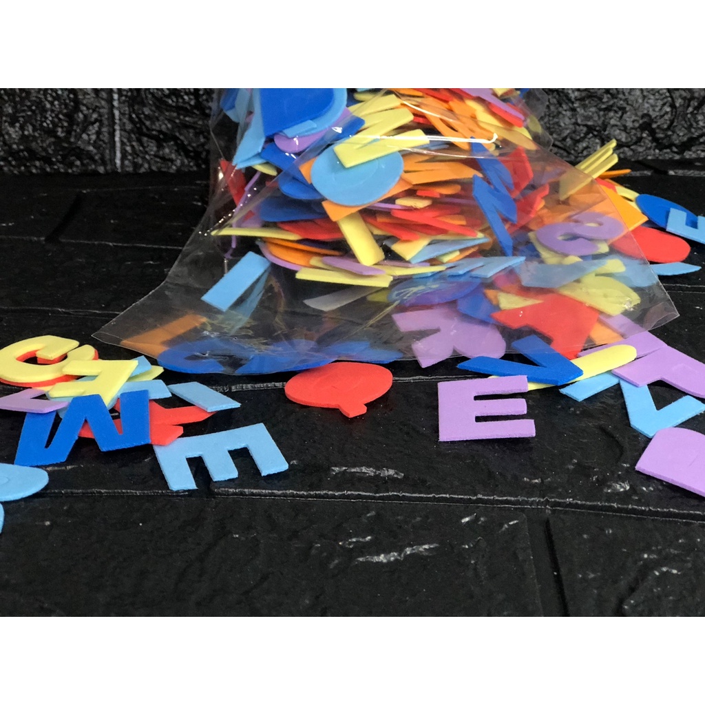 Letra Movel Alfabeto Em Eva de Cores Sortidas Com 570 Letras | Shopee ...