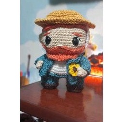 boneco chibi Van Gogh amigurumi | Shopee Brasil