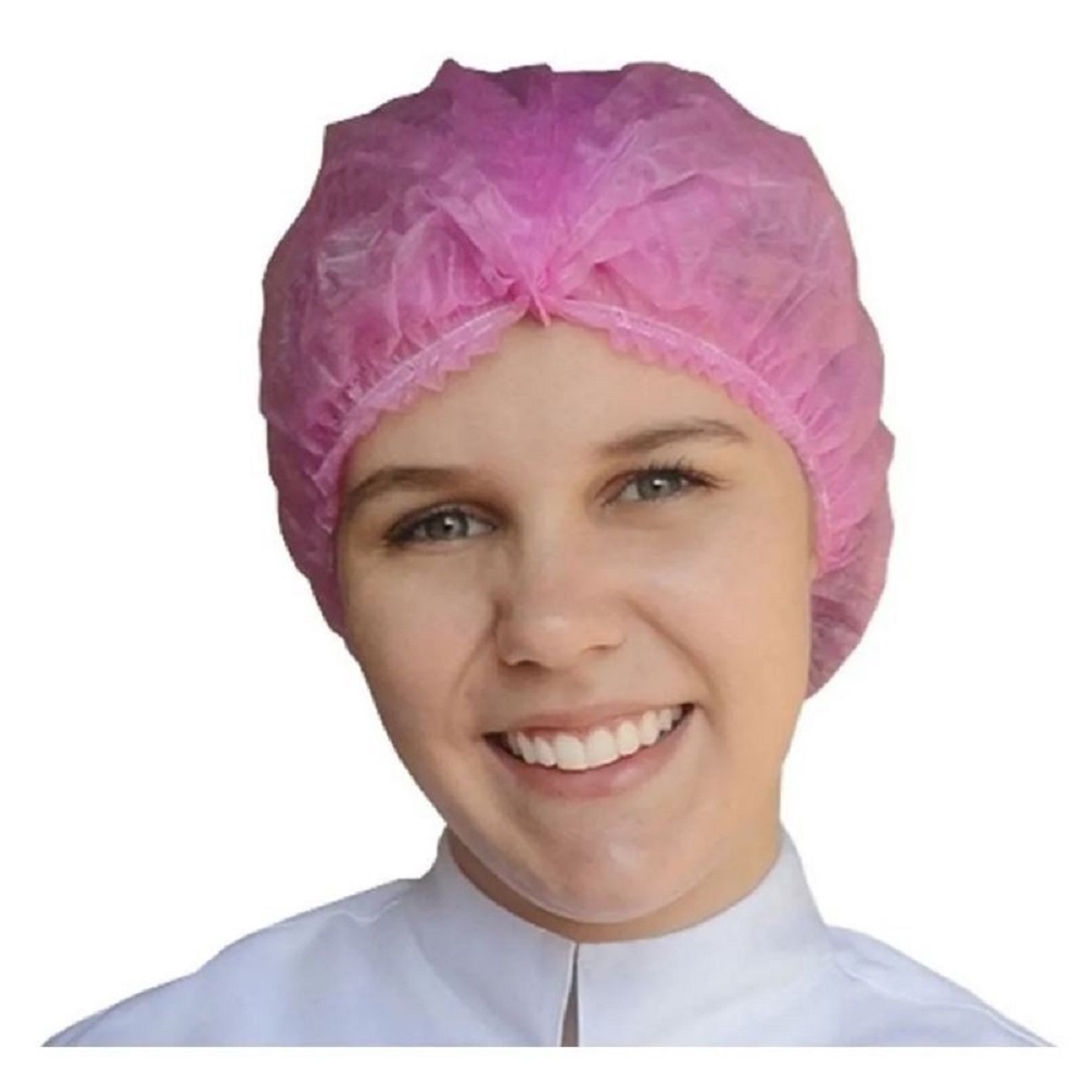 Touca Sanfonada Descartável TNT Rosa Pink C/100 Unidades | Shopee Brasil