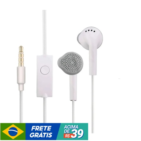 Fone De Ouvido Com Fio e Microfone Fone, entrada P1 | Shopee Brasil