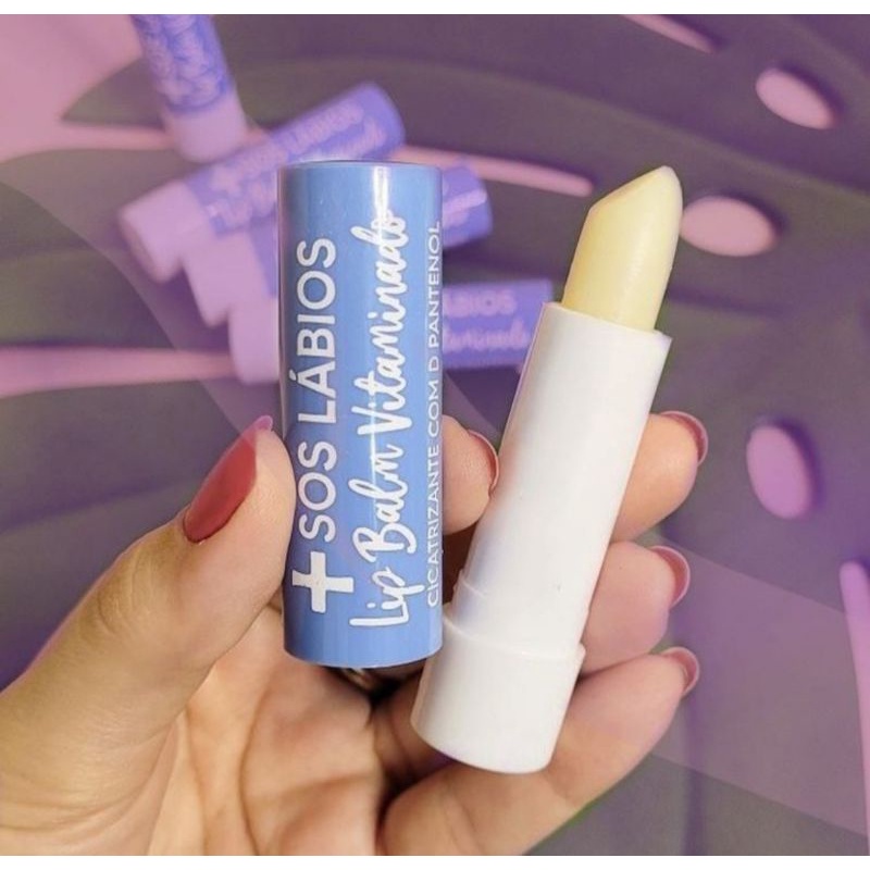 Lip Balm Hidratante Labial SOS Lábios Bálsamo Labial | Shopee Brasil