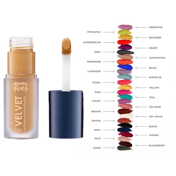 Sombra e Primer Liquida Bruna Tavares Velvet | Shopee Brasil