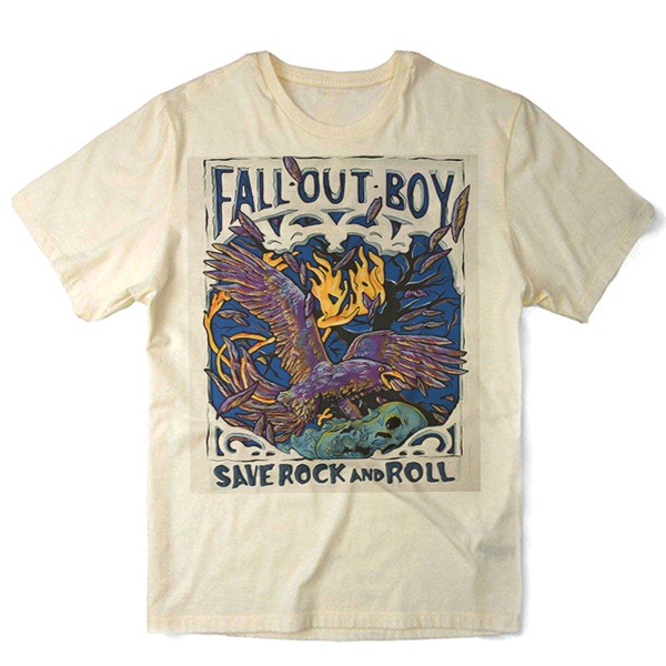 Camiseta Algodao Fall Out Boy Banda Pop Rock Bandas Emo Alternativo ...