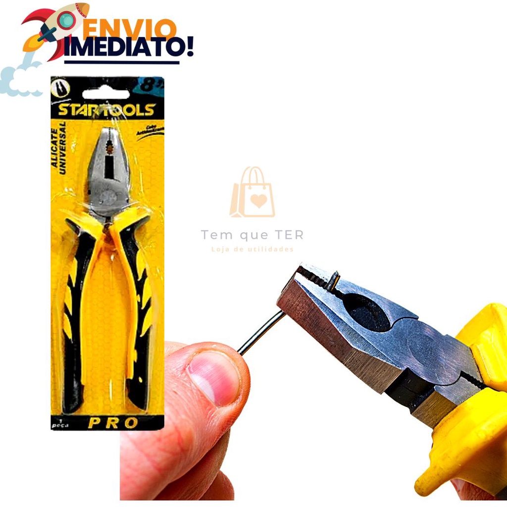 Alicate Universal 8 Isolado 1000 Volts Eletricista Profissional | Shopee Brasil