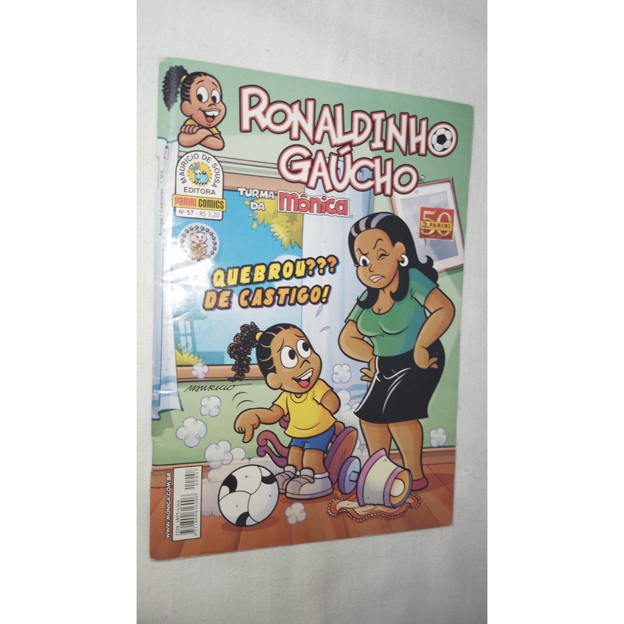 Gibi Ronaldinho Gaúcho - Nº 57 - Panini Comics ( 5209 ) | Shopee Brasil