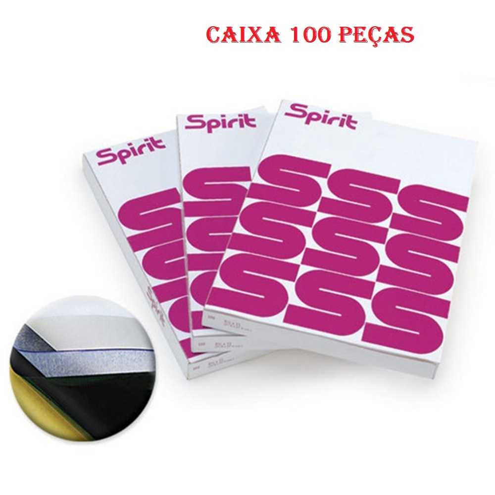 Papel Termico Spirit 100fls kit Impressora Termica Tatuagem | Shopee Brasil