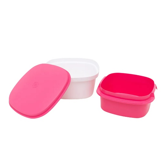 Tupperware Múltipla 2.5 litros Rosa e Vermelha | Shopee Brasil