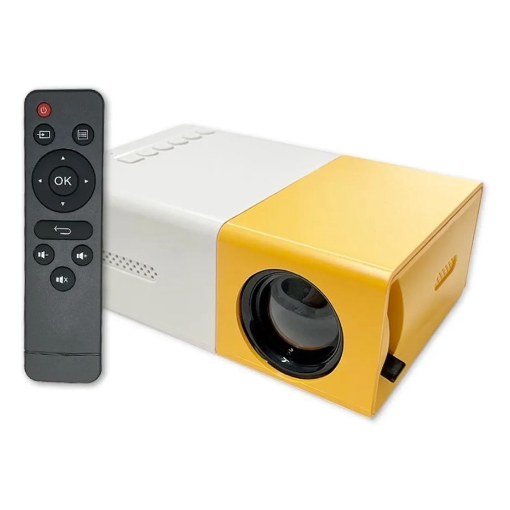 Mini Projetor Led Yg-300 Portatil Full Hd 600 Lumens Usb Hdmi Filmes Videos | Shopee Brasil