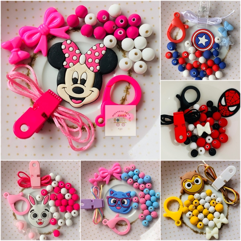 kit completo para montagem de prendedor de chupeta | Shopee Brasil