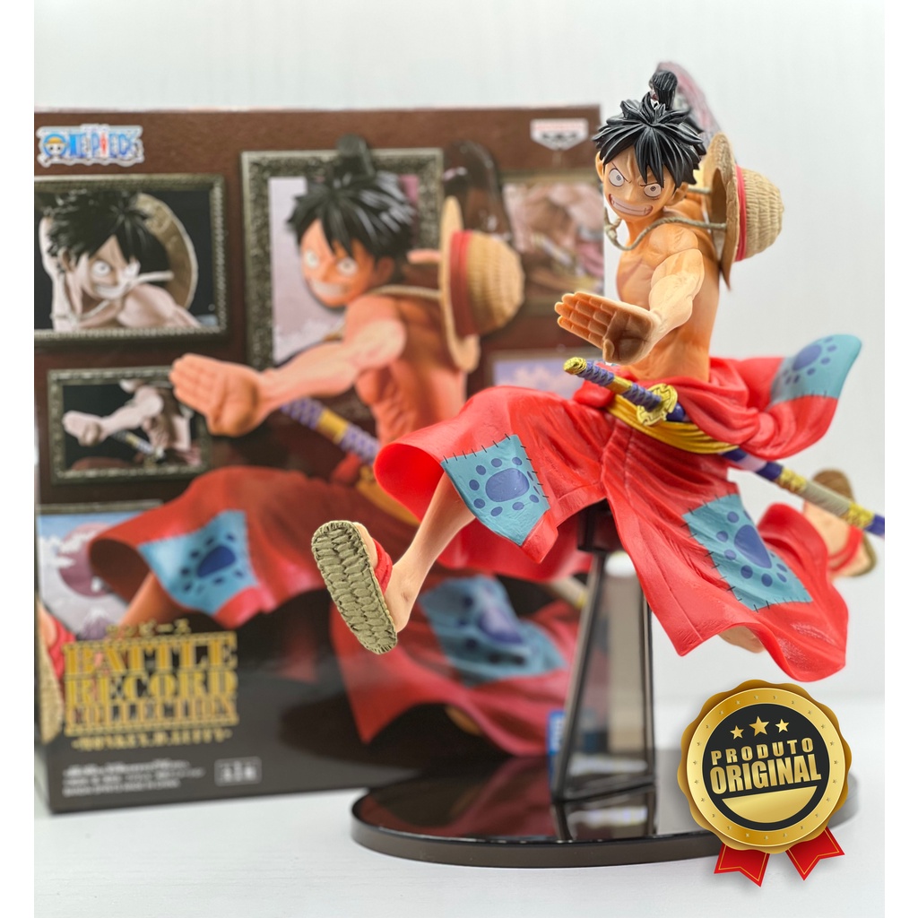 Action Figure Luffy Samurai Wano Battle Record - One Piece Bandai ...