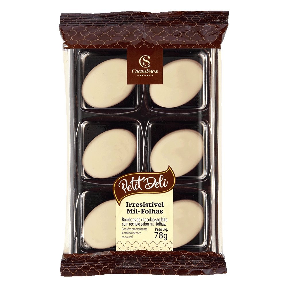 Bombom Petit deli oval mil folhas 78g | Shopee Brasil