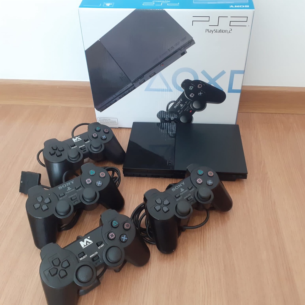 PS2 Sony Playstation 2 2 Controles Caixa Jogos