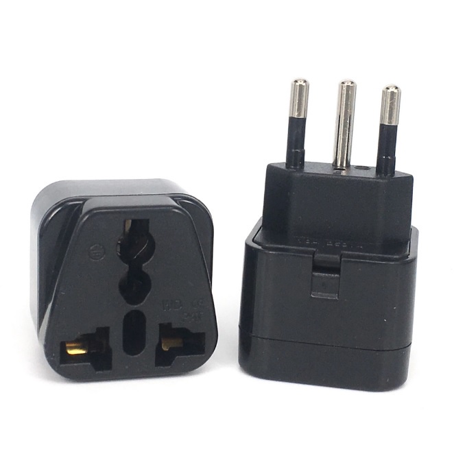 Adaptador Tomada Universal 3 Pinos Uk/eua/eu Padrão Brasil Fio Terra ...