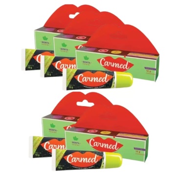 Kit 5 Hidratante Labial Carmed Menta 10g | Shopee Brasil