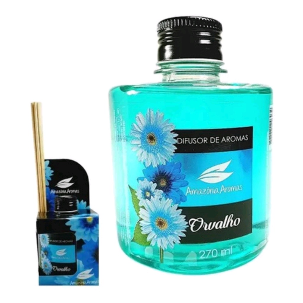 Difusor De Ambientes Amazônia Aromas Orvalho Frasco com 270 ml ...