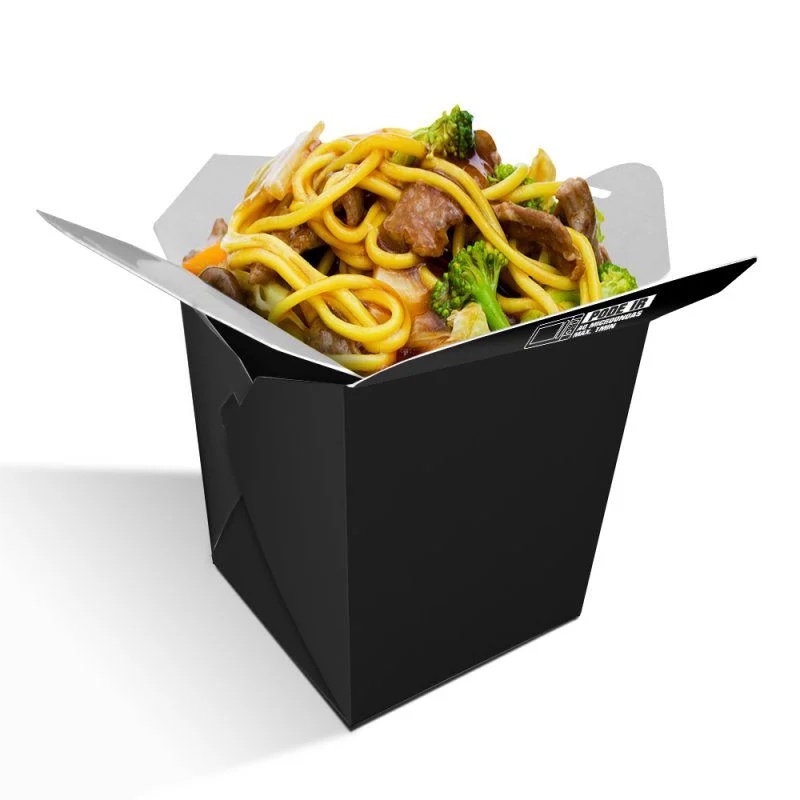 Caixa Box Para Comida Oriental E Yakisoba Preta M - 25 Unid | Shopee Brasil
